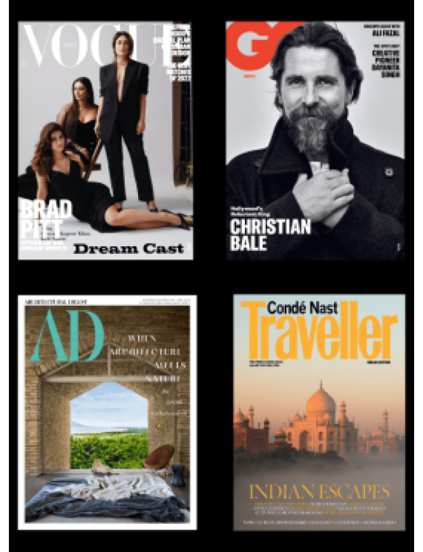 Vogue + GQ + AD + CNT Magazines Combo Digital | Digital Magazine